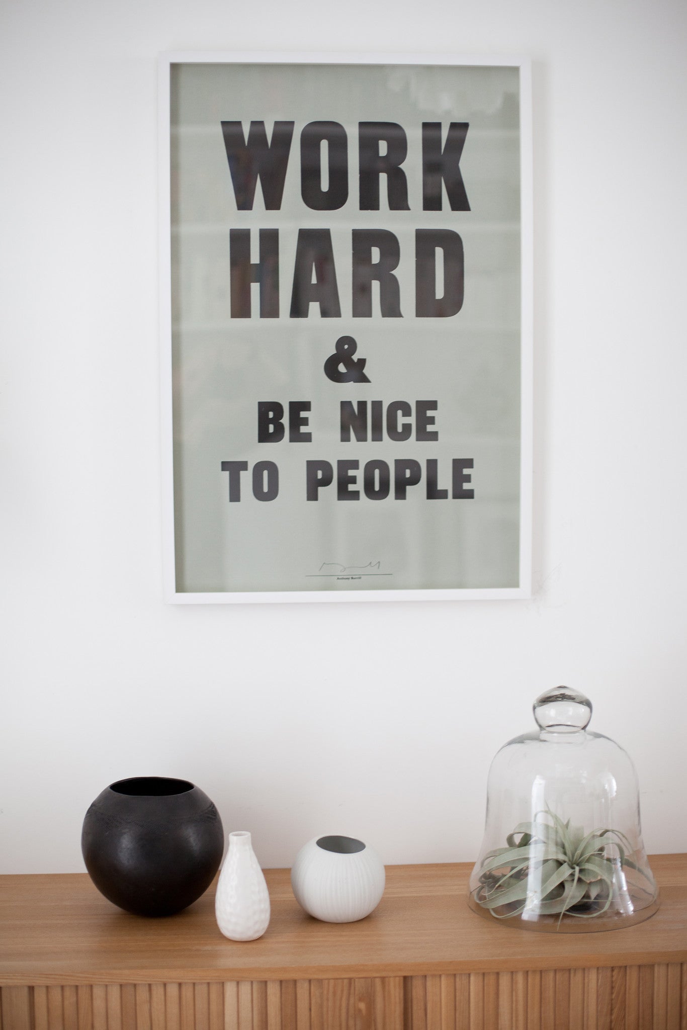 Anthony Burrill Work Hard Print – Outline Editions